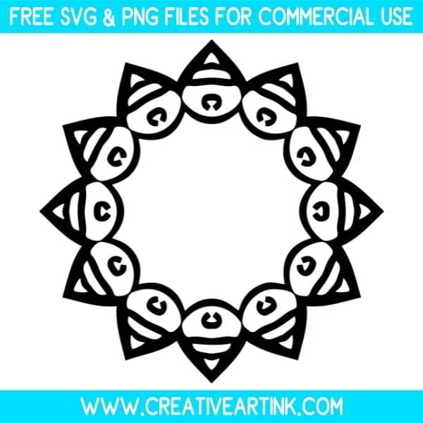 Mandala Monogram #2 SVG – Free SVG Files | Creativeartink.com