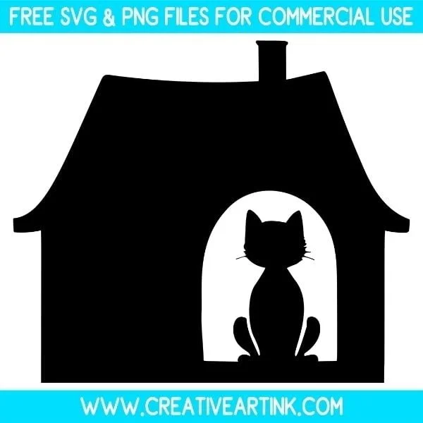 Cat House SVG – Free SVG Files | Creativeartink.com