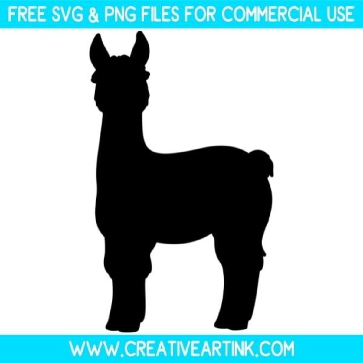 Llama Outline Svg