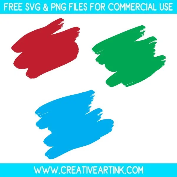 Paint Brush Stroke #1 SVG – Free SVG Files | Creativeartink.com